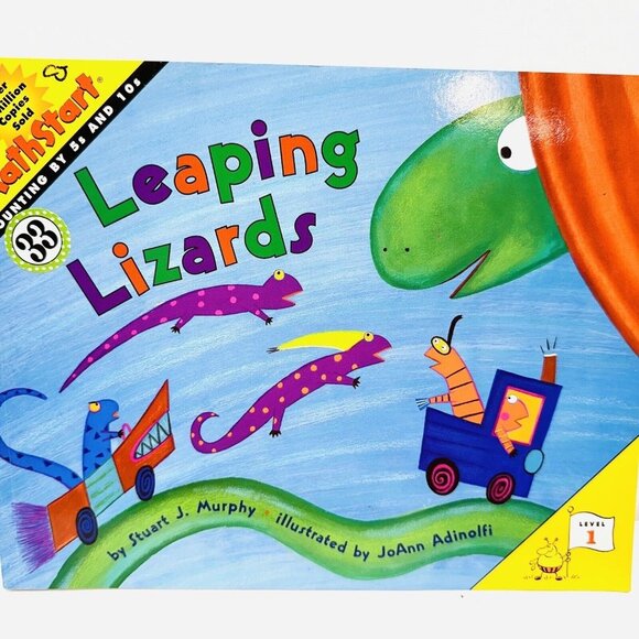 Harper | Other | Leaping Lizards Book Mathstart Counting By 5s And S By ...